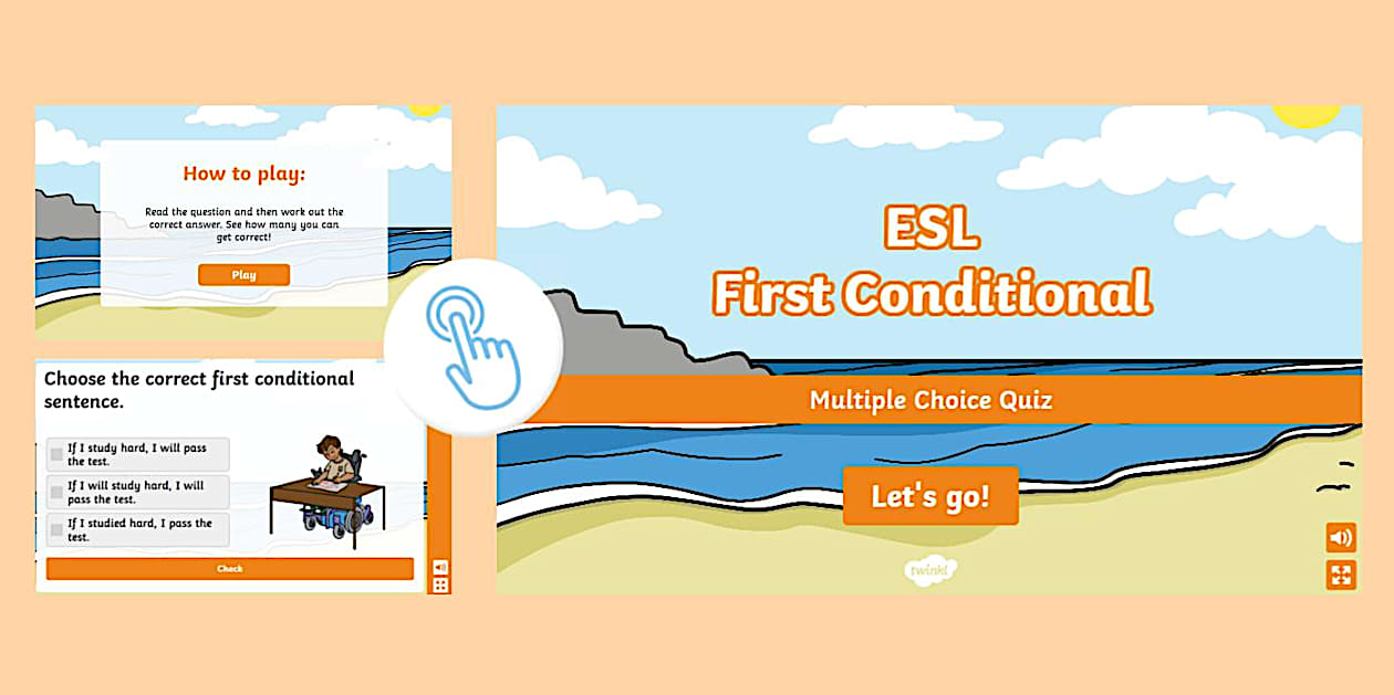 ESL First Conditional Interactive Multiple Choice Game [Kids, A2-B1]