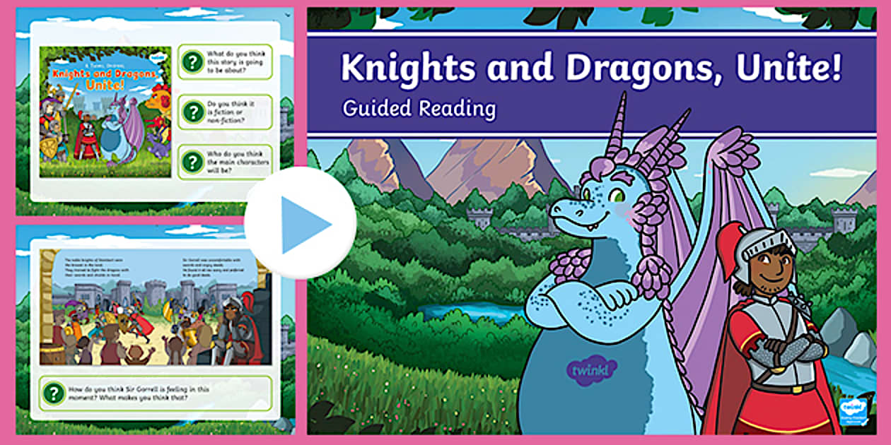 KS1 Knights and Dragons, Unite! Guided Reading PowerPoint