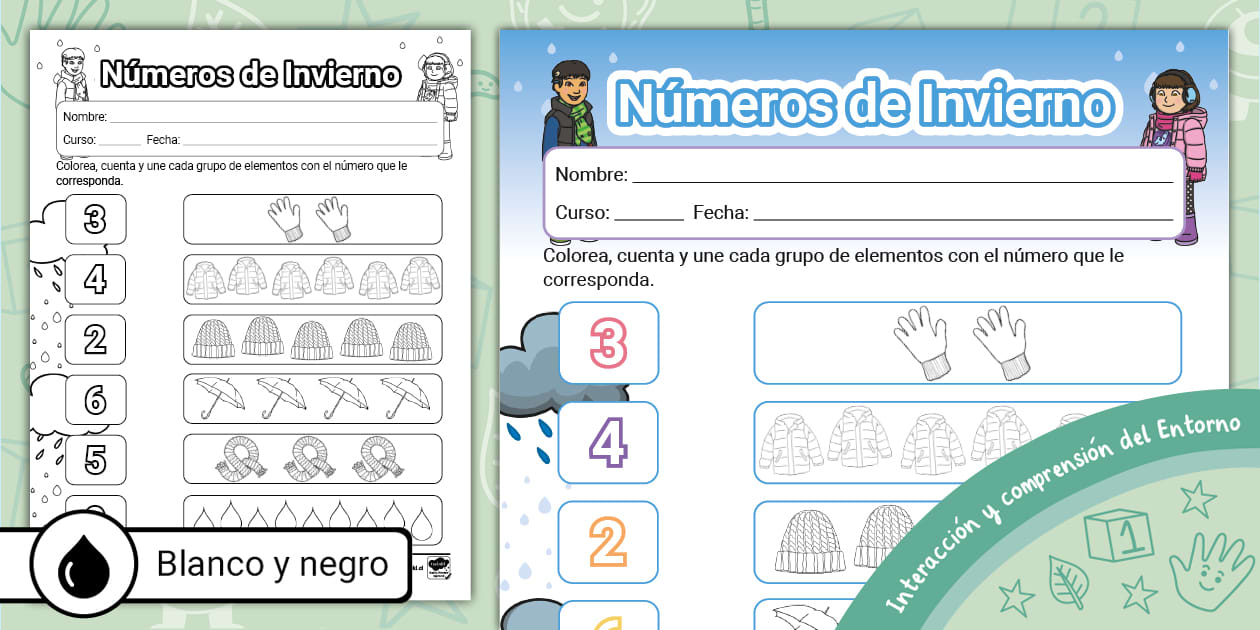 1 al 10 | Número | NT1 | NT2 | Kínder | Conteo | Prekinder