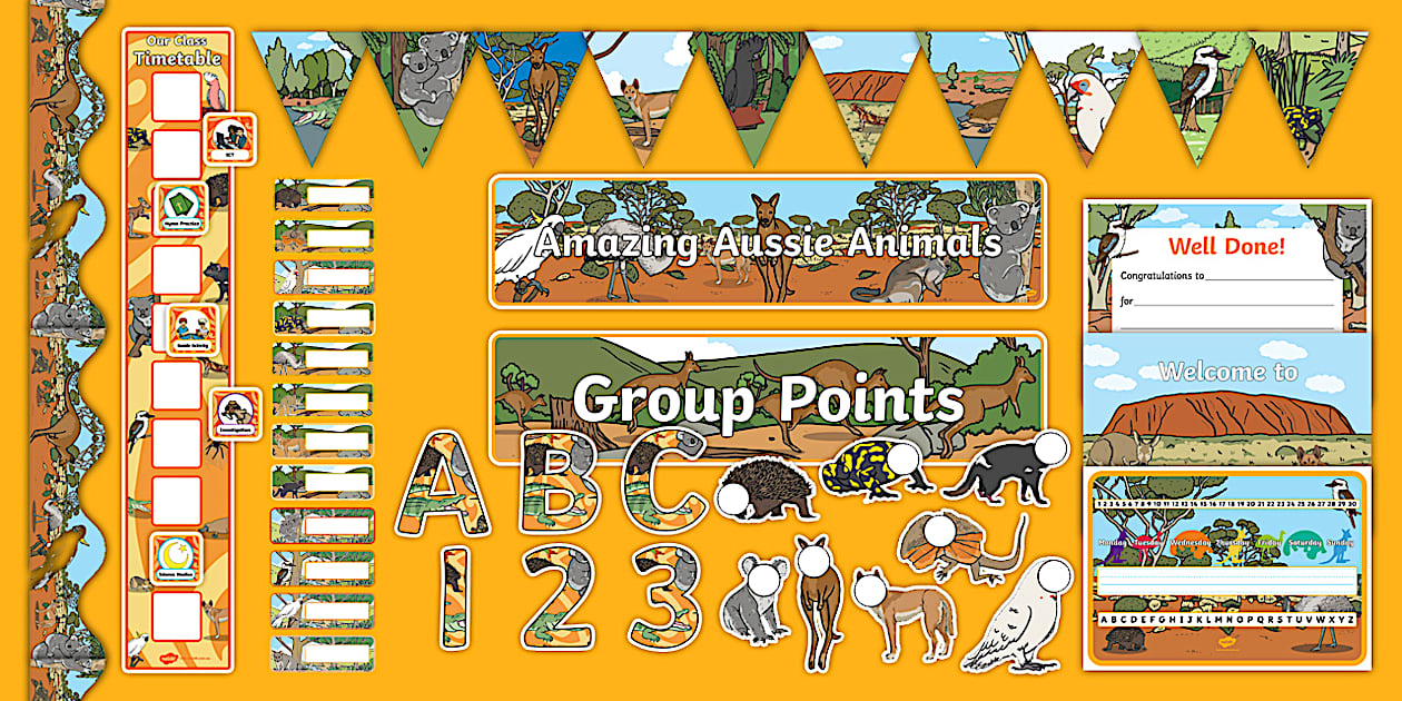 Australian Animals Classroom Theme - Display Resources
