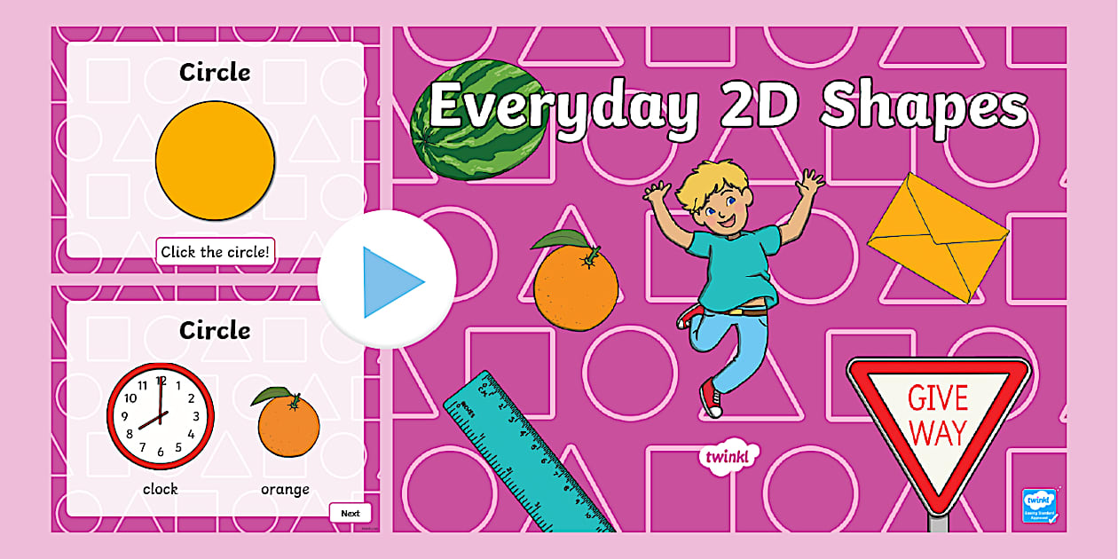 Everyday 2D Shapes PowerPoint (teacher made) - Twinkl