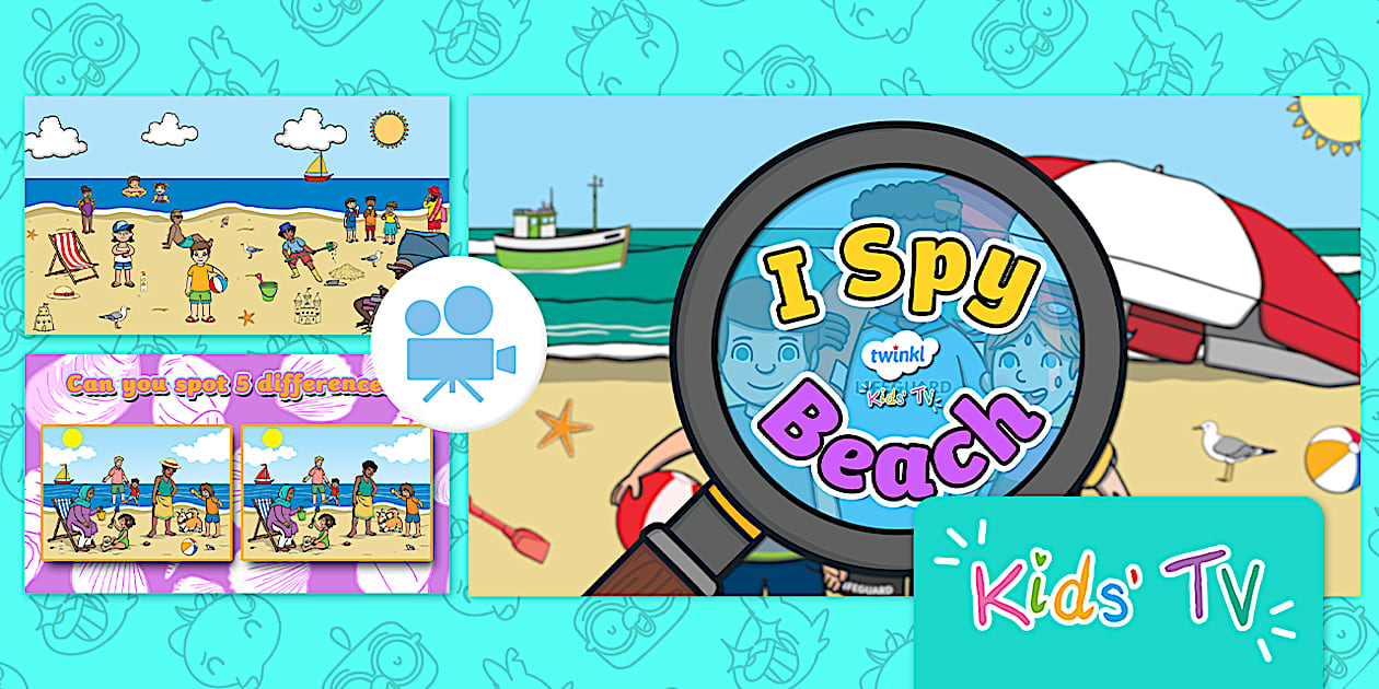 I Spy at the Beach! | Interactive Game for Kids - Twinkl