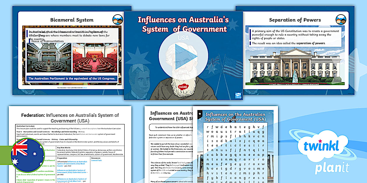 Influences on Australia's System of Government Lesson Pack