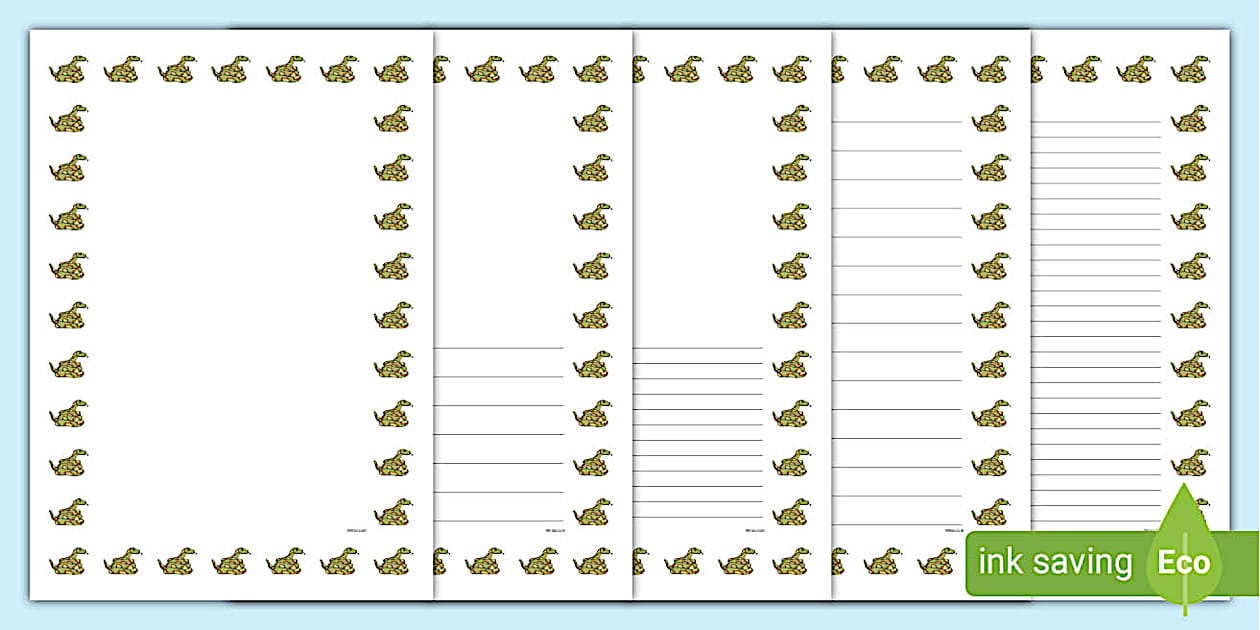 Editable Snake Portrait Page Borders (teacher made) - Twinkl