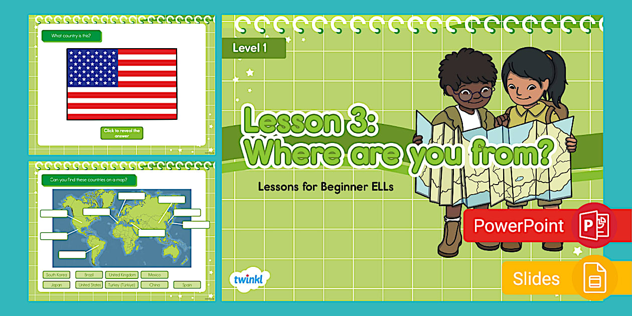 ELL Curriculum: Level 1, Lesson 3 PowerPoint & Google Slides