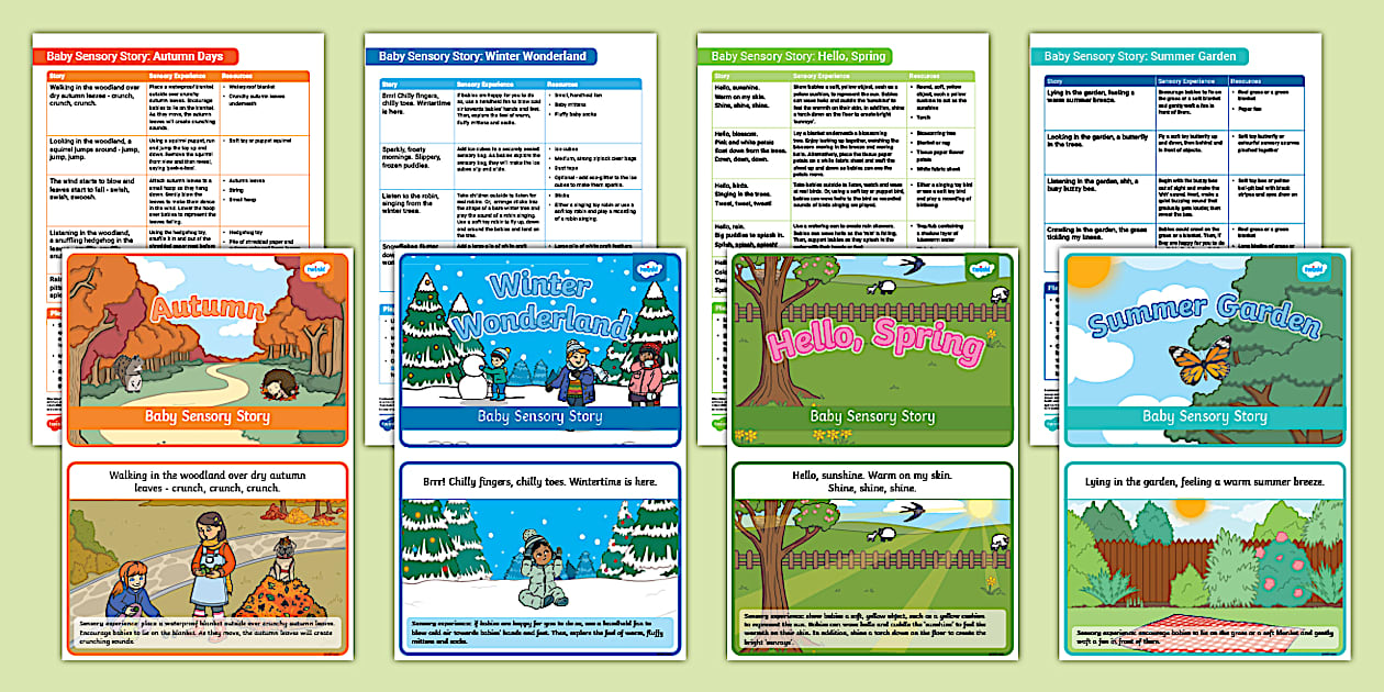 The Seasons Baby Sensory Stories Resource Pack | Twinkl
