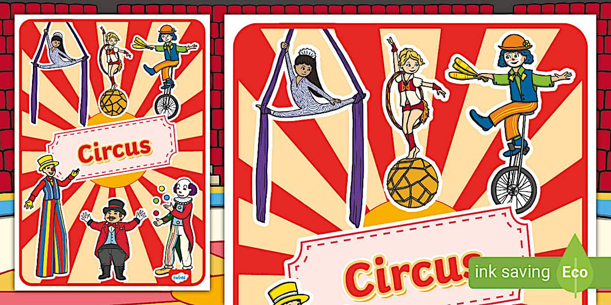 Circus Display Poster (teacher made) - Twinkl