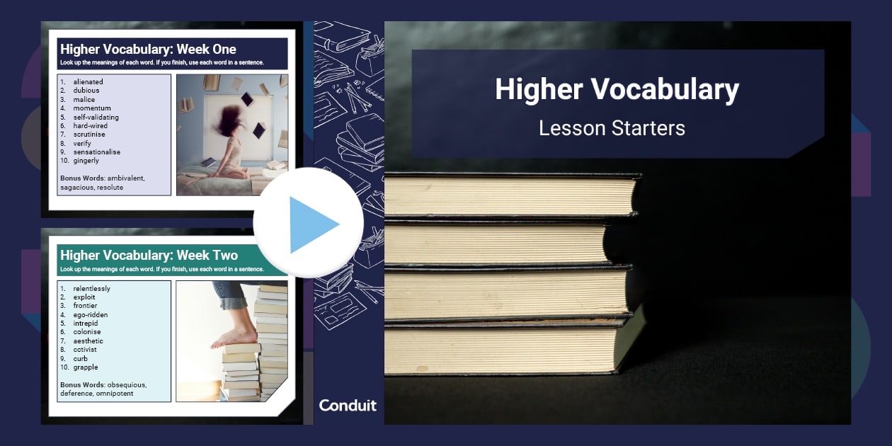 Higher Vocabulary Lesson Starters (teacher made) - Twinkl