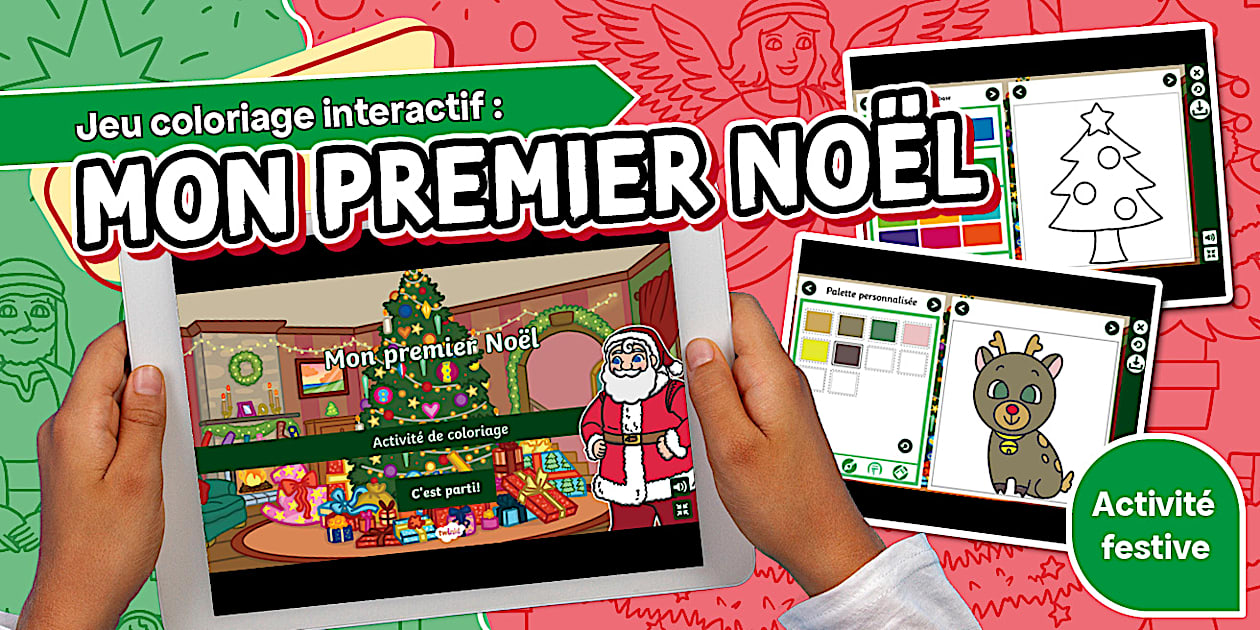 Jeu coloriage interactif : Mon premier Noël