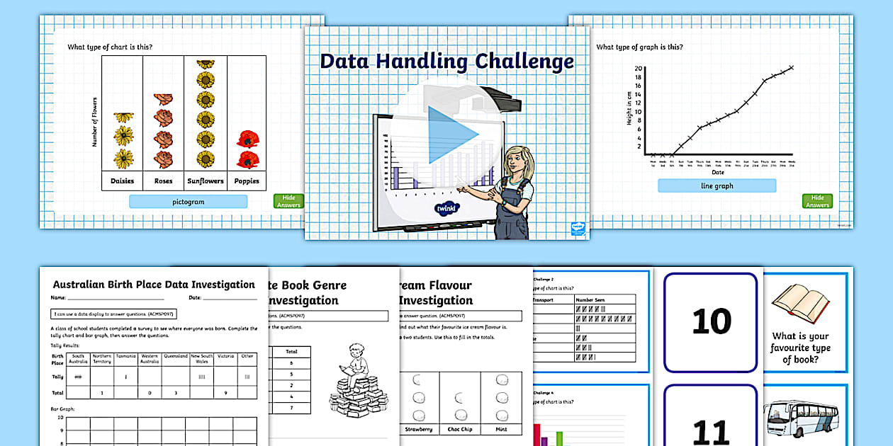 Year 4 Data Resource Pack (teacher made) - Twinkl