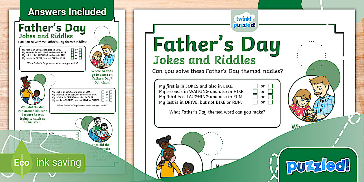 Father's Day Jokes - Twinkl Puzzled - Twinkl
