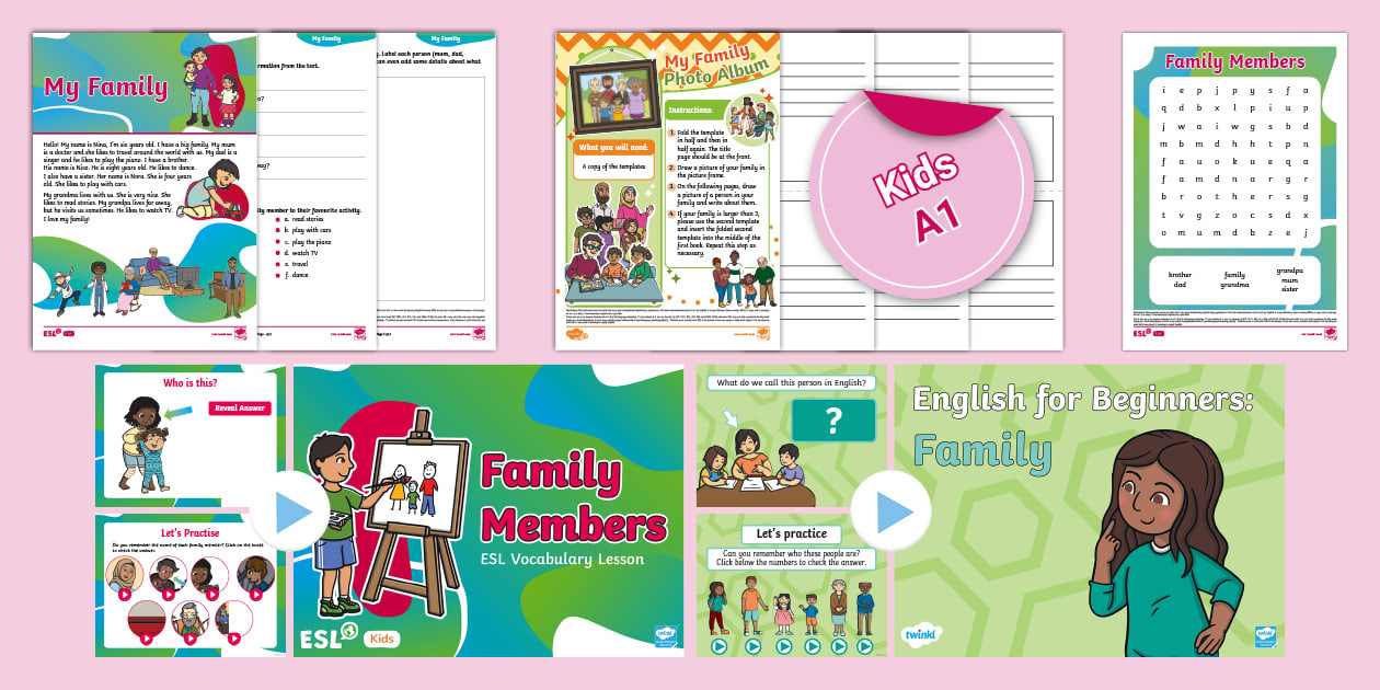 My Family Lesson ESL [Kids, A1] | Twinkl Resources - Twinkl