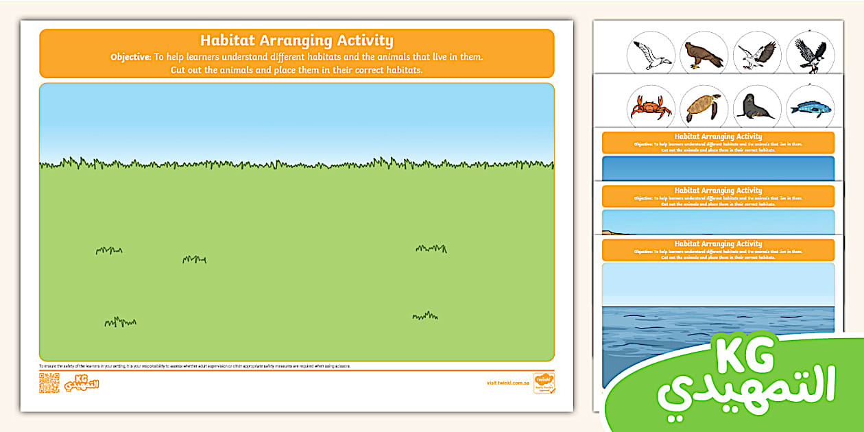Habitat Arranging Activity (teacher made) - Twinkl