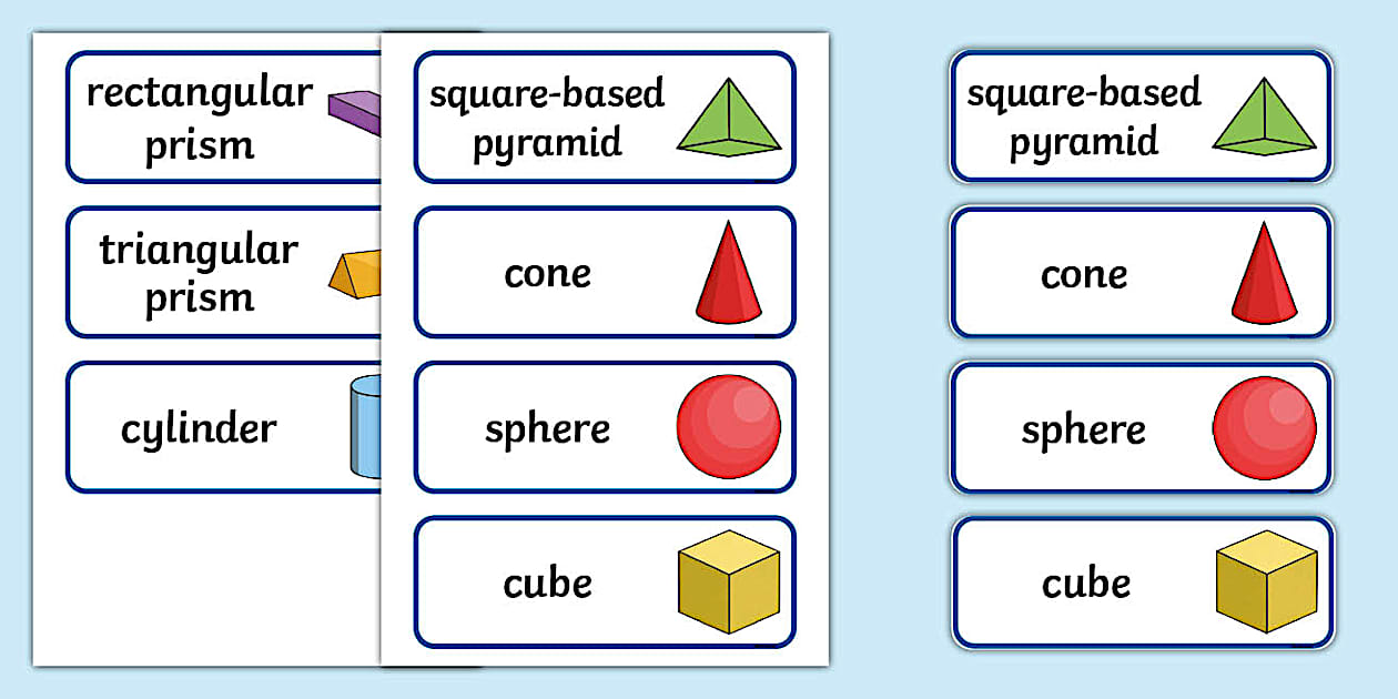 3D Object Word Cards (teacher made) - Twinkl