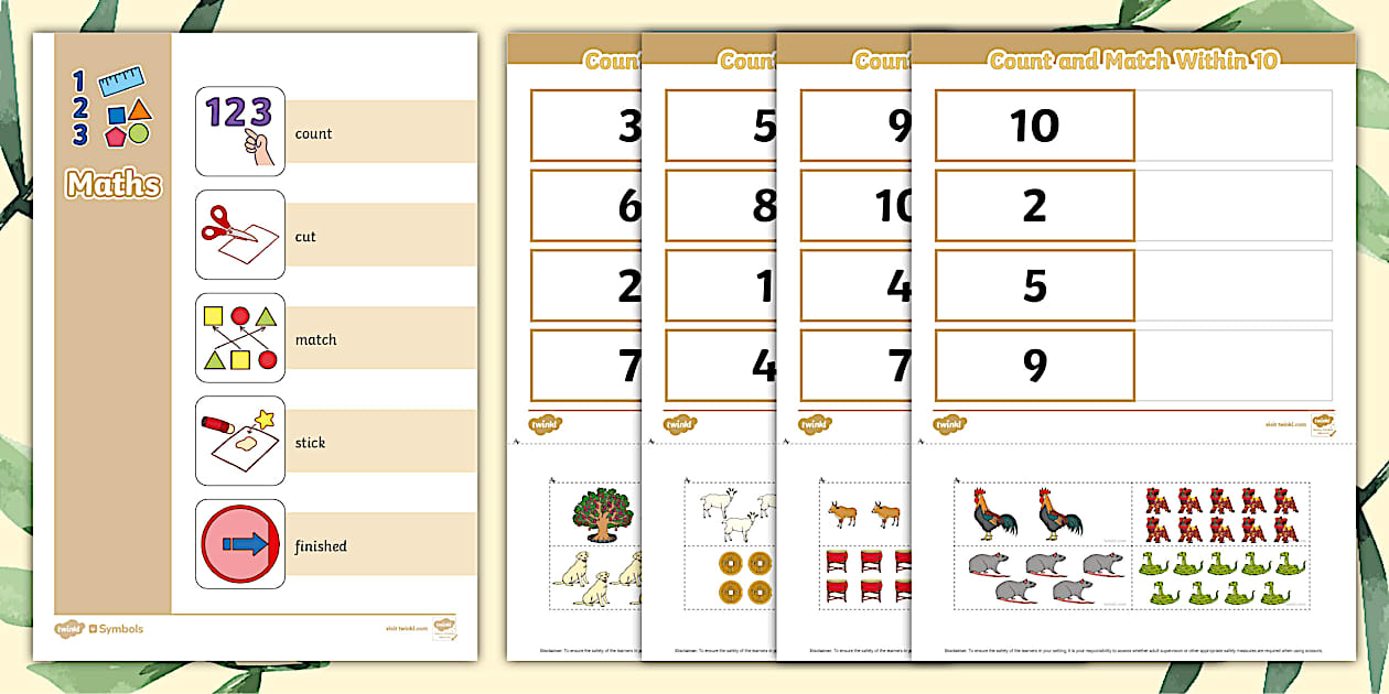 SEND Structured Steps Chinese New Year Count and Match Within 10
