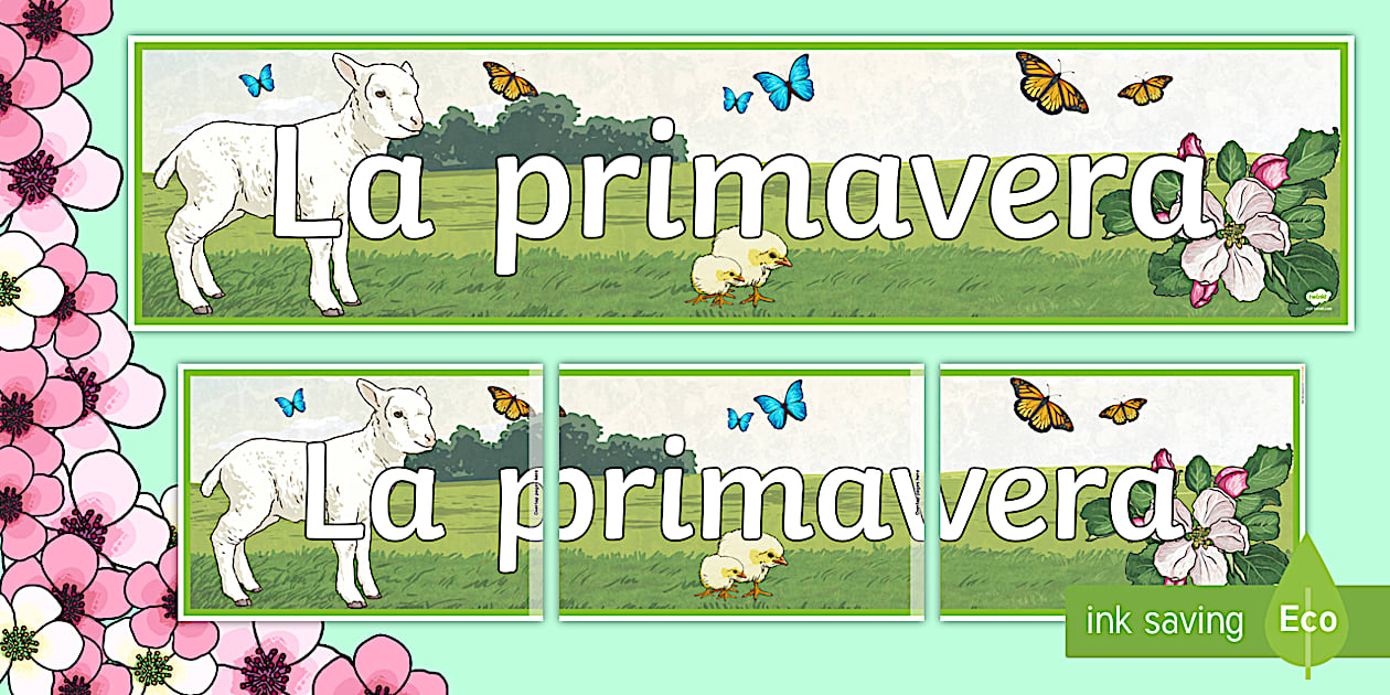 Spring Display Banner (teacher made) - Twinkl