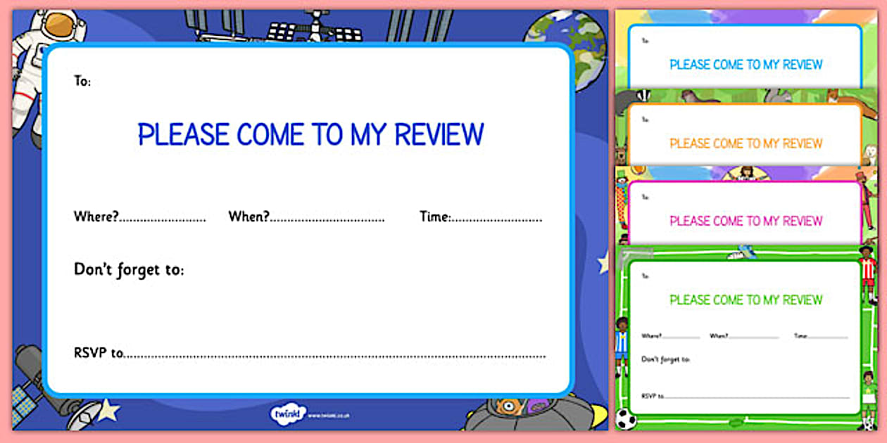 Editable Person Centered Review Invitation - Twinkl
