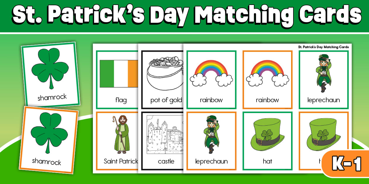St. Patrick's Day Matching Cards