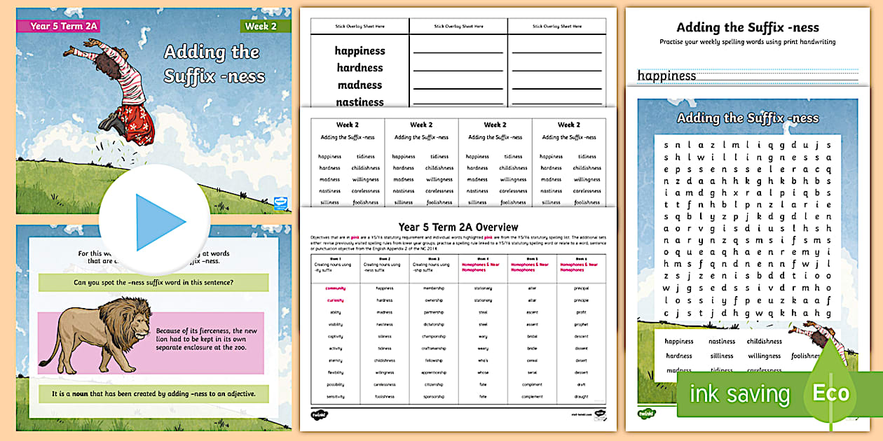 Year 5 Term 2A Week 2 Spelling Pack (teacher made) - Twinkl
