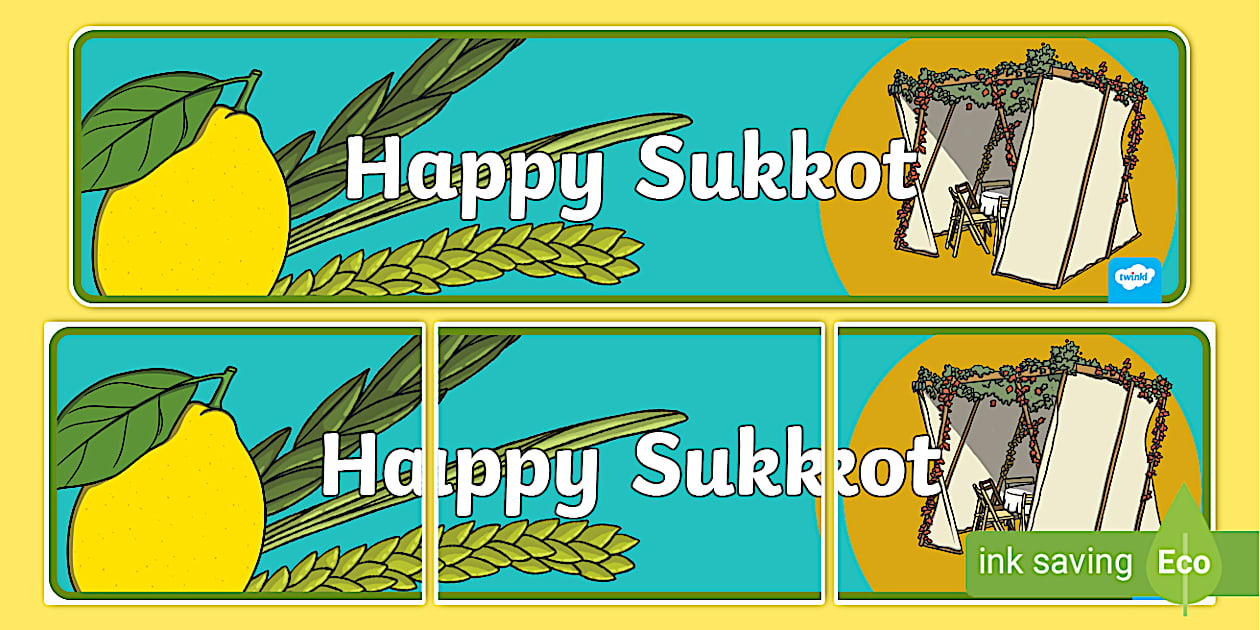 Happy Sukkot Banner for PreK Classroom | Twinkl USA - Twinkl