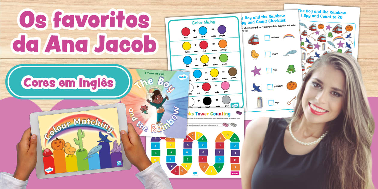 Pack: Cores em Inglês - Os favoritos da Ana Jacob