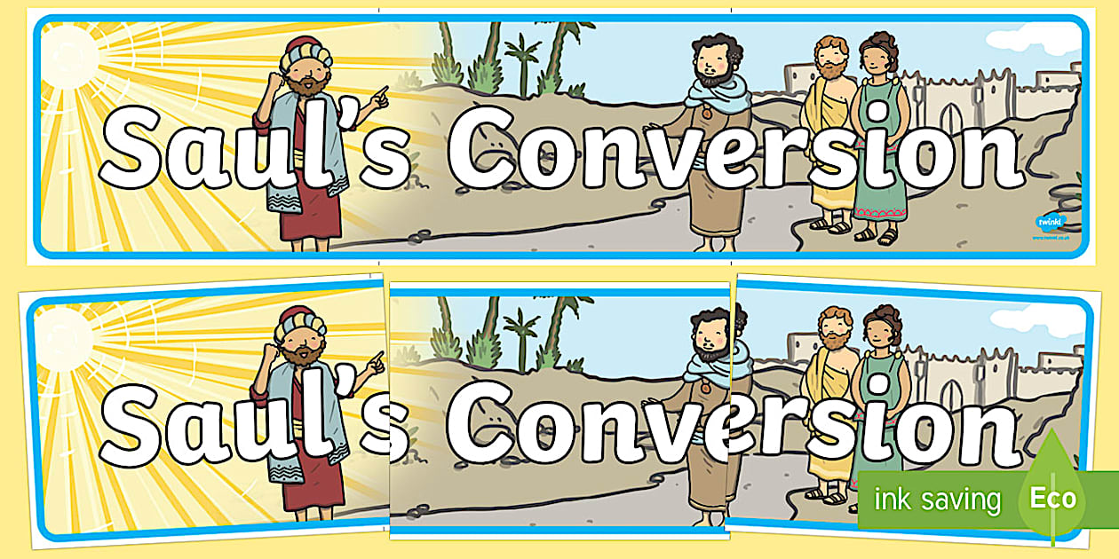 Saul's Conversion Banner (teacher made) - Twinkl