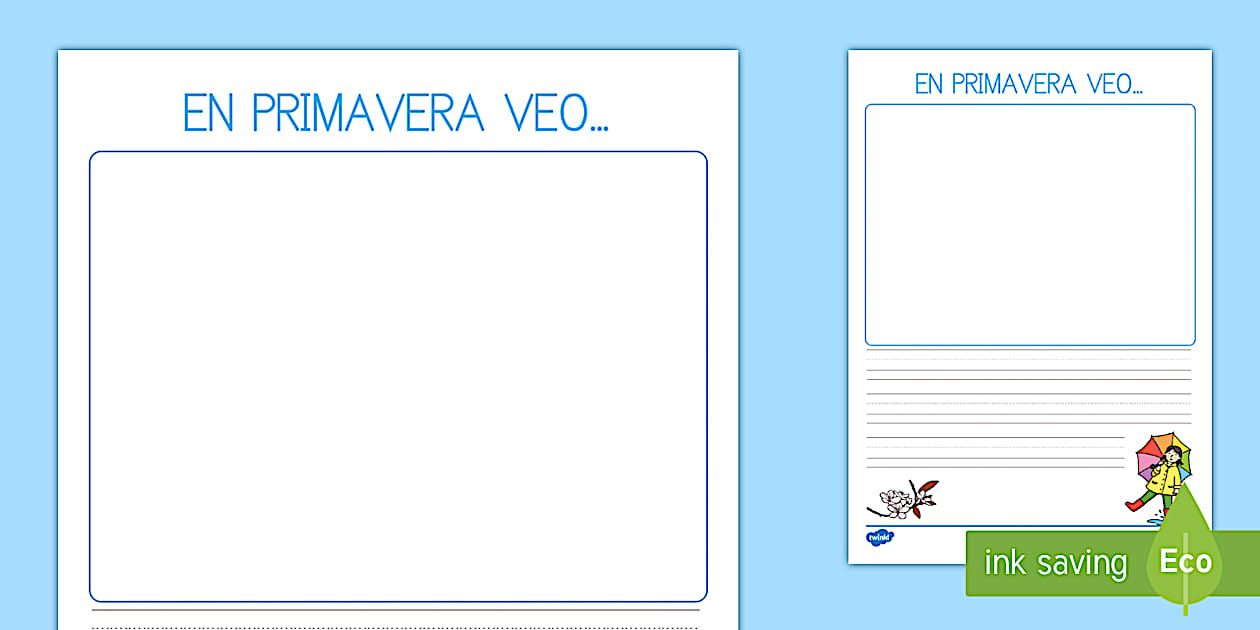 Pautas: En primavera veo (Hecho por educadores) - Twinkl