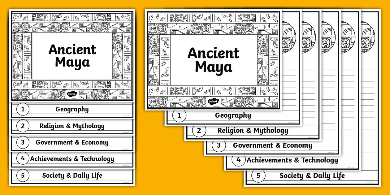 Ancient Maya Flipbook for 6th-8th Grade (teacher made)
