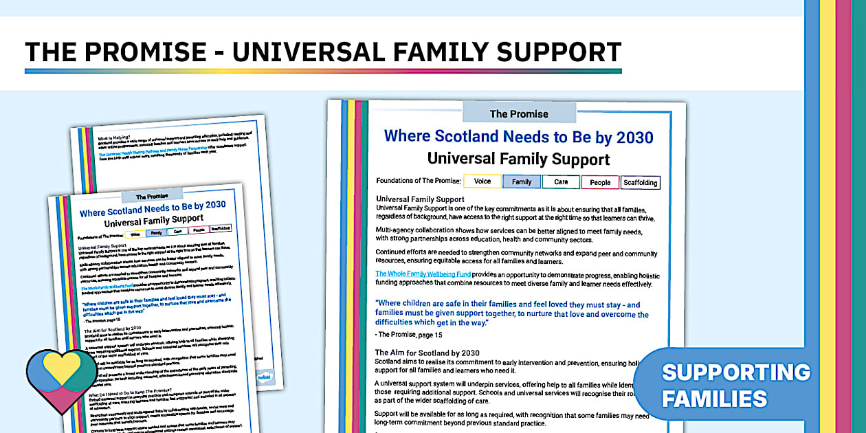 Scotland's 2030 Vision: Universal Family Support