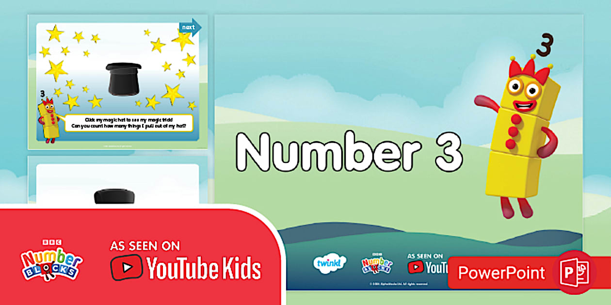 Numberblocks: Number 3 PowerPoint | Math & Counting