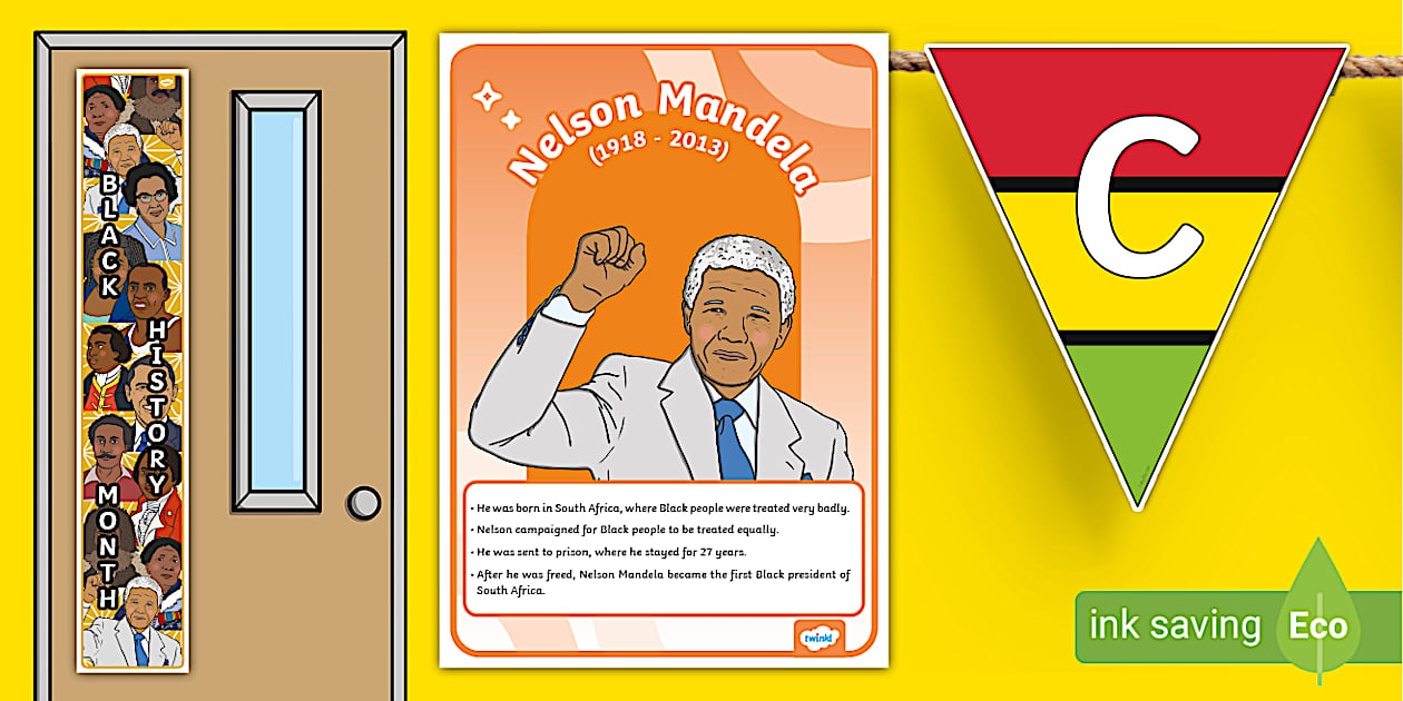 Black History Month Door Decoration Pack (Teacher-Made)