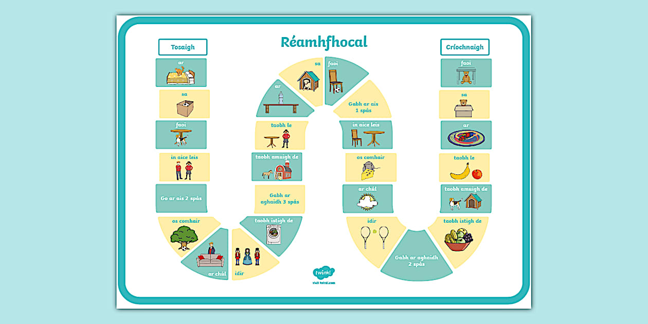 Réamhfhocail Cluiche Boird (teacher made) - Twinkl
