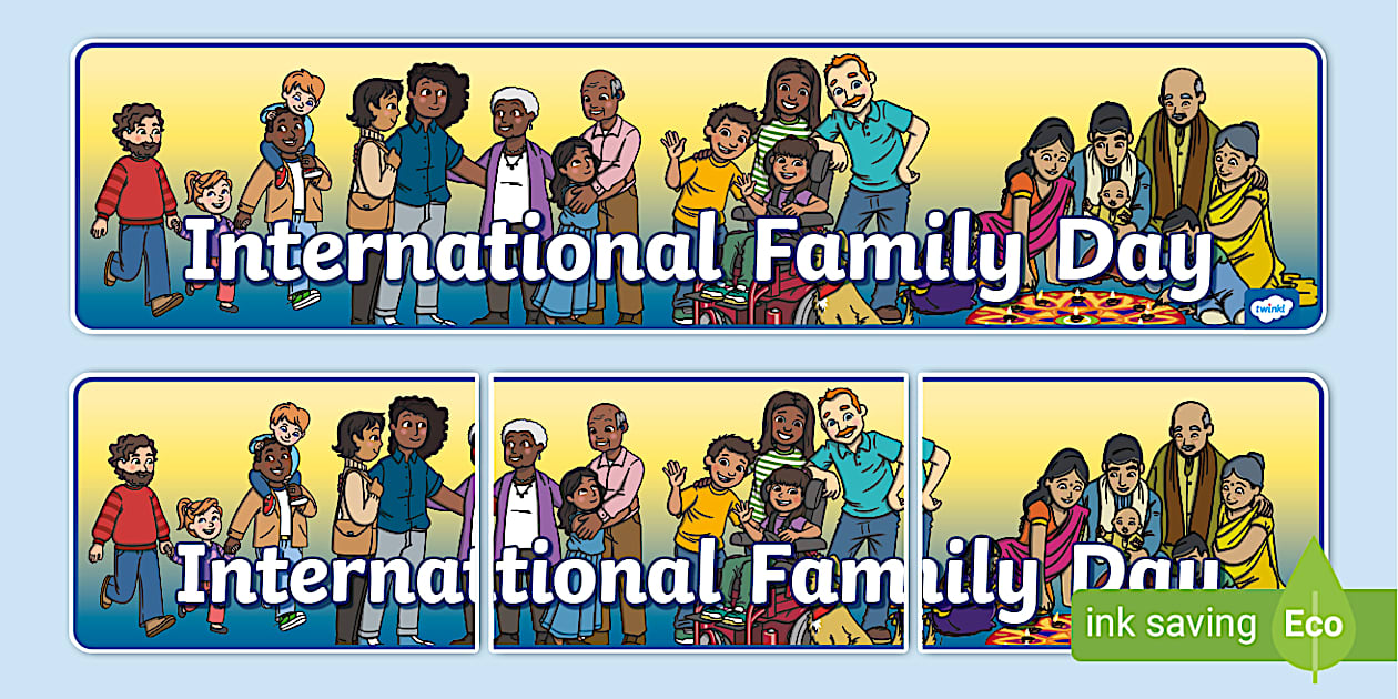 International Family Day Display Banner | Day of Families