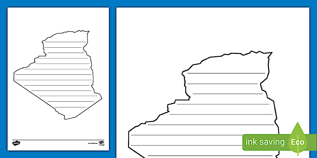 Algeria Writing Template (Teacher-Made) - Twinkl