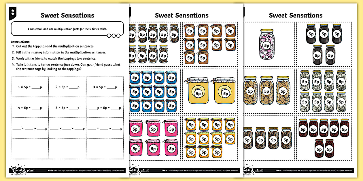 Mastering Multiplication Facts for the 5 Times Table Differentiated ...