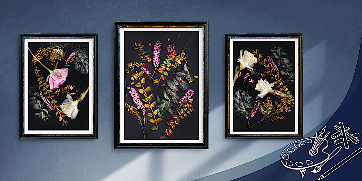 Scanner Photography Spring Flowers Posters (teacher made)