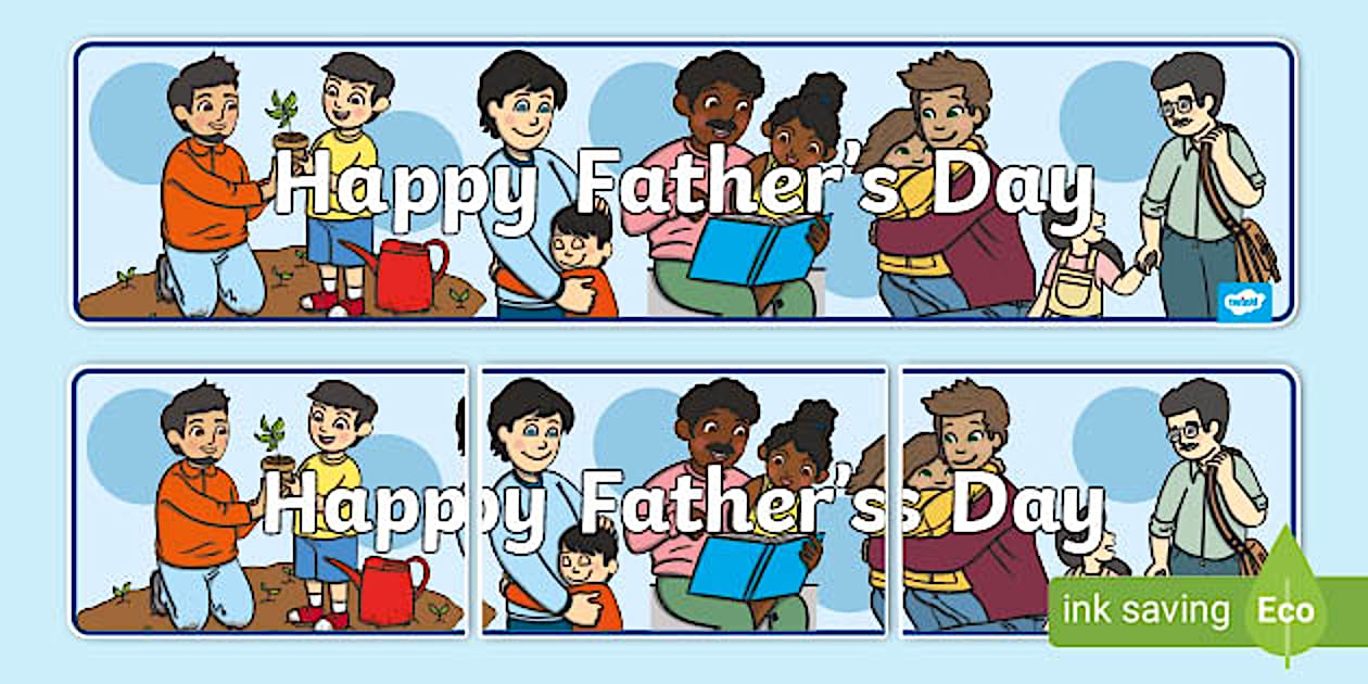 Father's Day Display Banner (teacher made) - Twinkl