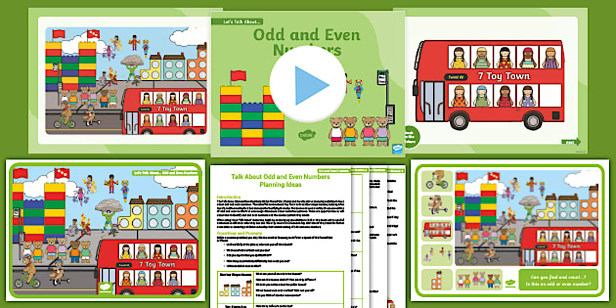 Talk About Odd and Even Numbers Maths Resource Pack and Planning Ideas