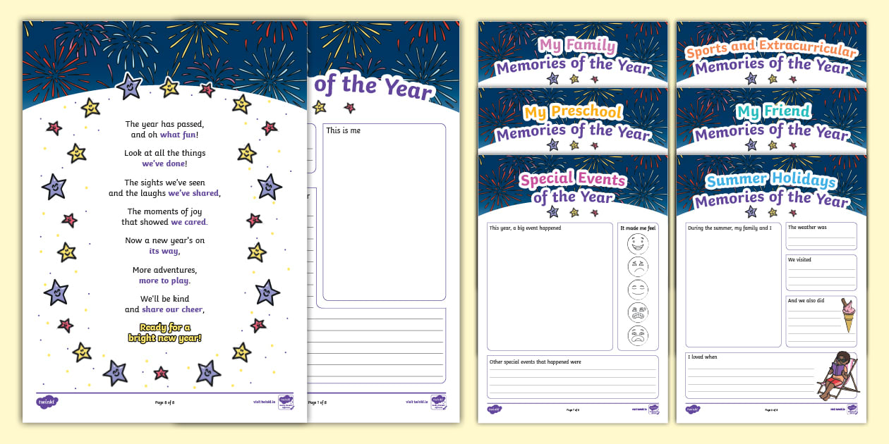 Memories of the Year (teacher made) - Twinkl