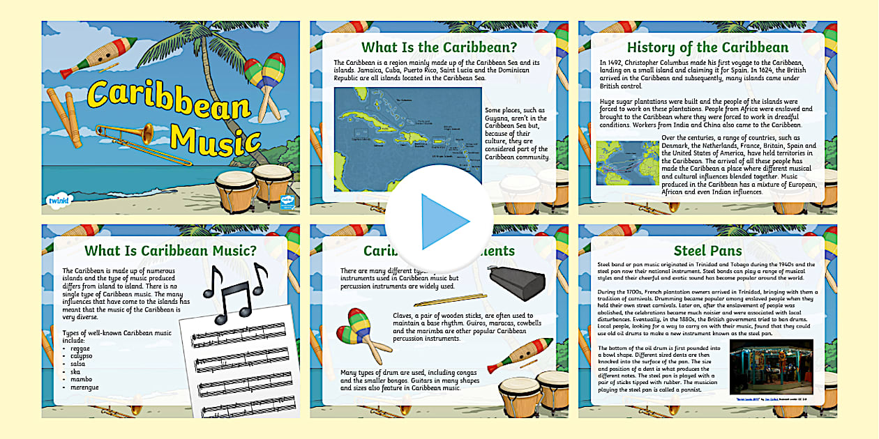 Caribbean Music PowerPoint (teacher made) - Twinkl