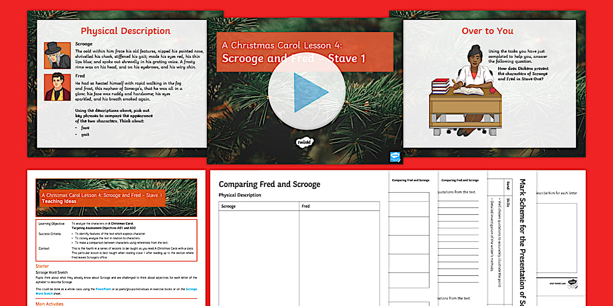 A Christmas Carol Lesson 4: Scrooge and Fred - Stave 1