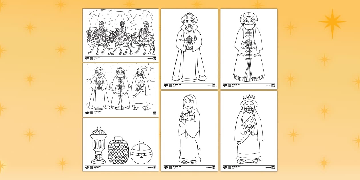 Epiphany Colouring Pages (teacher made) - Twinkl