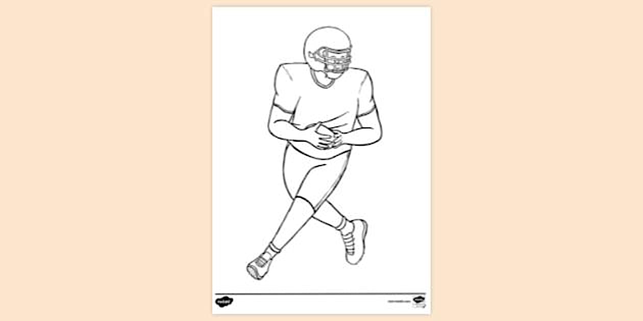 NFL Player Colouring | Colouring Sheet (teacher made)