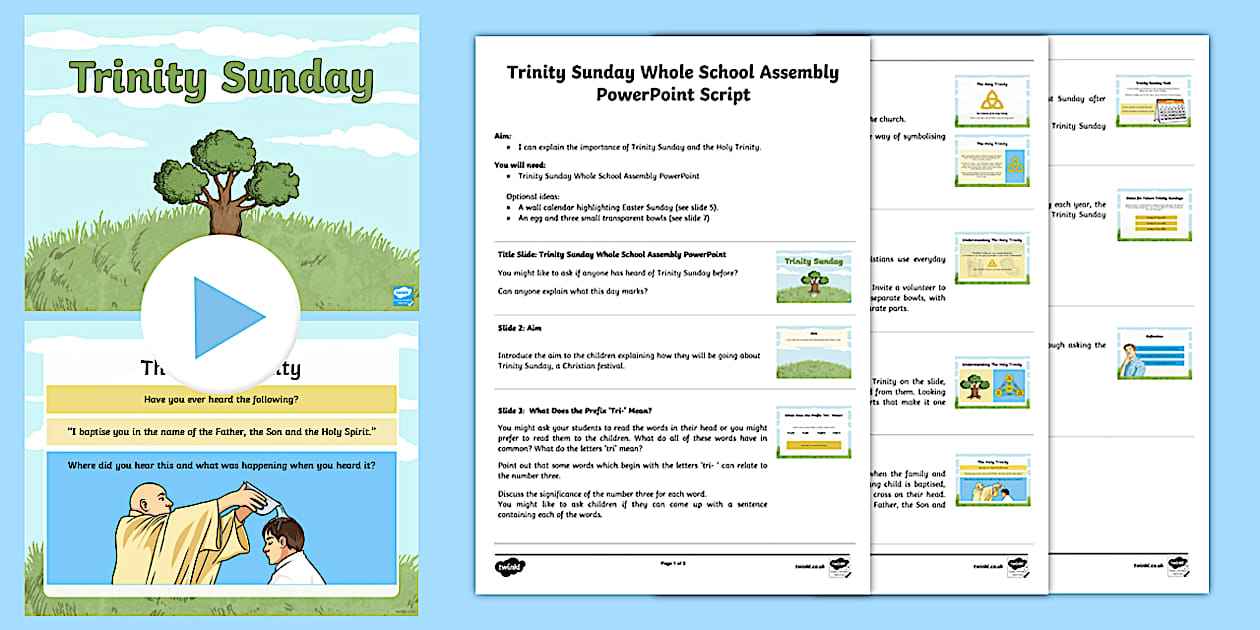 Trinity Sunday Whole School Assembly Pack (teacher made)