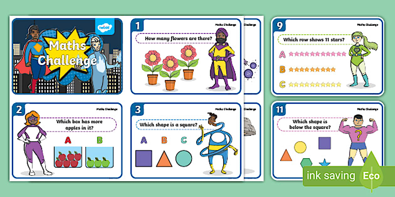 Foundation Maths Challenge Cards