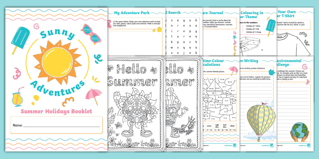 Sunny Adventures 3-6 Summer Holidays Booklet