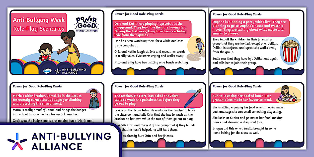 Anti-Bullying Week 2025: KS1 Role-Play Scenarios