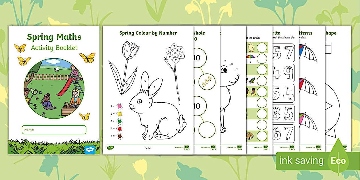 Spring Maths Activity Booklet | Teacher Made Maths Resource