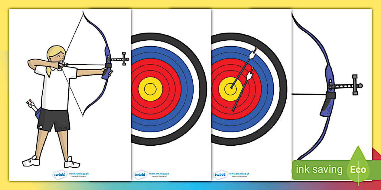 The Olympics Editable Archery Images