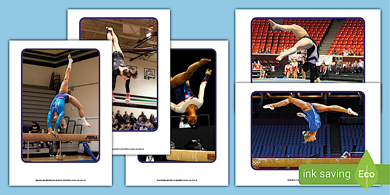 Gymnastics Flips And Tumbles Display Photos - Twinkl